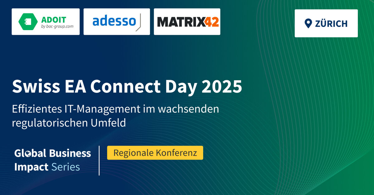 Swiss EA Connect Day 2025: der führende Schweizer Event für Enterprise ...