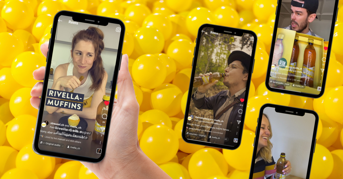 14 Influencer:innen präsentieren das neue Rivella Gelb: voll vegan ...